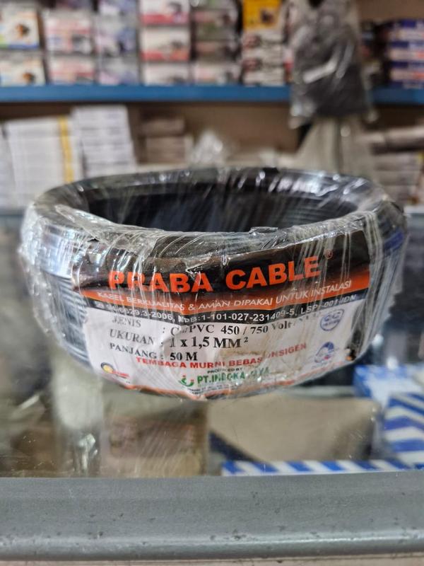 Kabel Listrik NYA Praba 1x1.5x50m / Kabel Listrik Praba NYA 1x1 ...