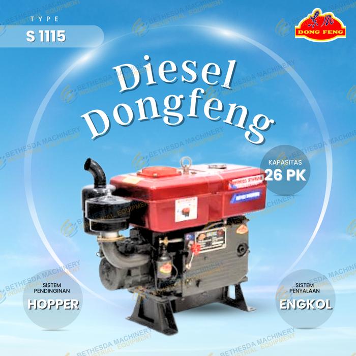 Jual Mesin Dongfeng Diesel 24 Pk S 1115 DONG FENG 24hp - HOPPER 24 PK ...