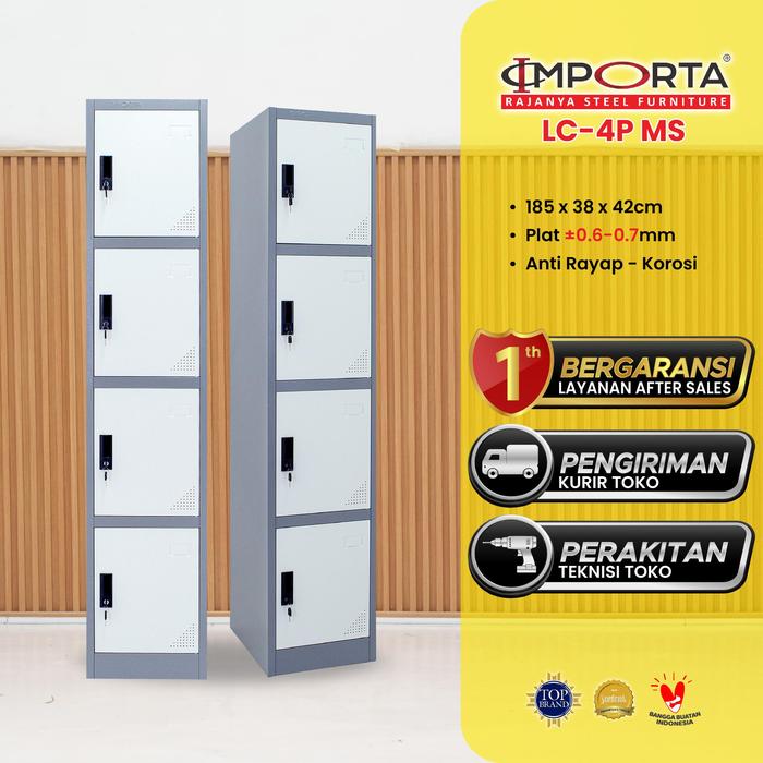 Jual Loker Besi IMPORTA LC-4P MS – Lemari Locker 4 Pintu Single Full ...