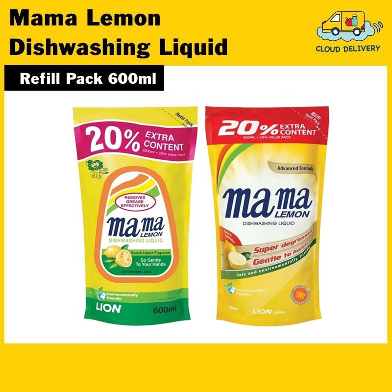 Mama Lemon Dishwashing Liquid Refill Pack 600ml - TikTok Shop Singapore