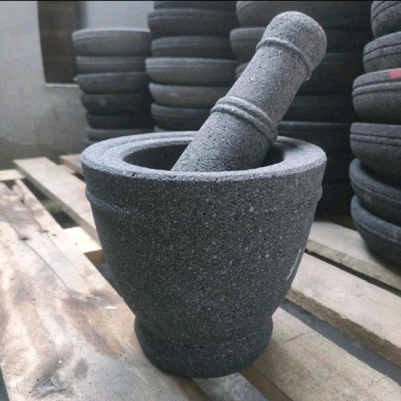 Lumpang Batu Asli + Alu / Penumbuk - Shop | Tokopedia