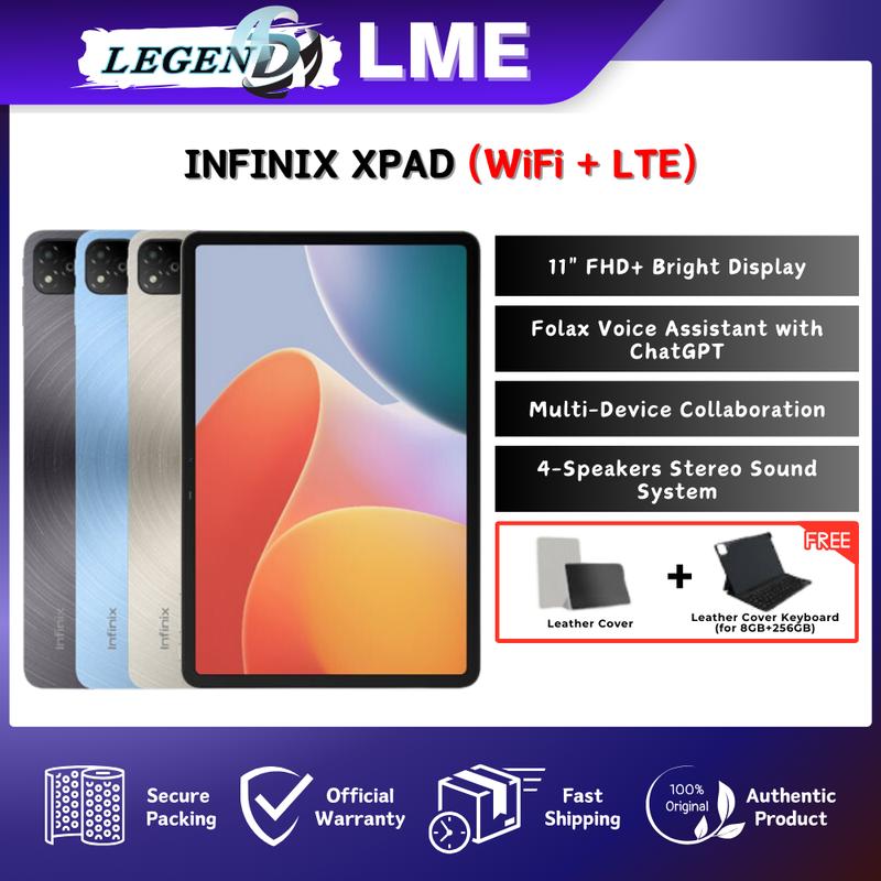 Infinix Xpad 4G / Wi-Fi (4GB+256GB | 8GB+256GB) Original Tablet ...