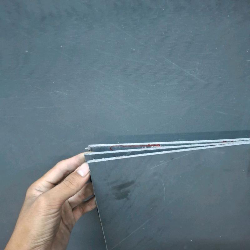 PLAT PVC ABU LEMBARAN TEBAL 3MM 30 X 30 CM PERSEGI - Shop | Tokopedia