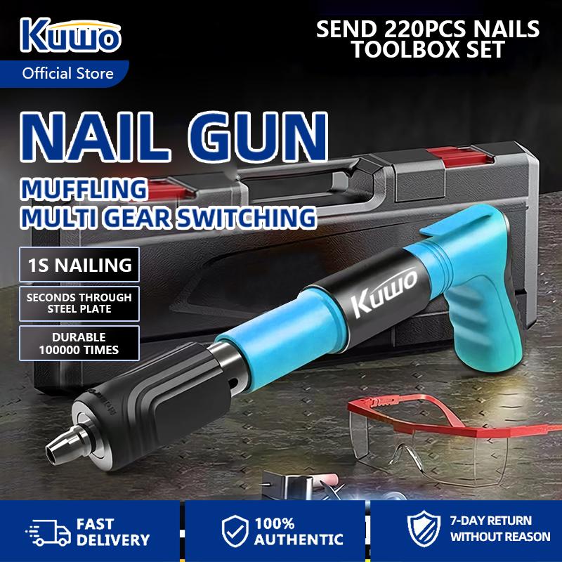 Kuwo Manual Mini Steel Nail Gun- 5 Speed Adjustable Mini Nai - TikTok ...