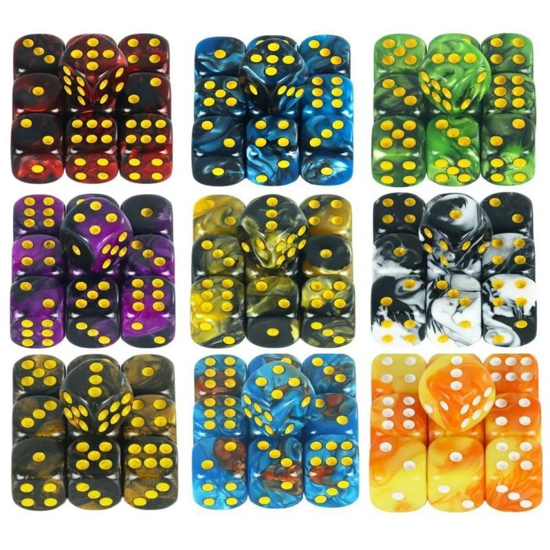 Dadu DND berbilang segi, 10 Keping / set, D6 16mm, berwarna, - TikTok ...
