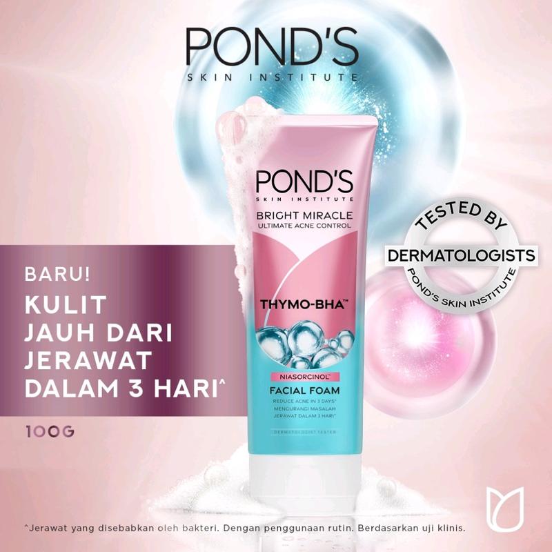 POND's Bright Miracle Ultimate Acne Control Facial Foam 50g 100g - Shop ...