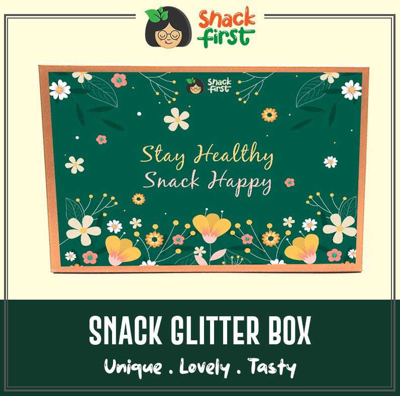 SnackFirst Glitter Gift Snack Box - Stay Healthy Snack Happy/Thank ...