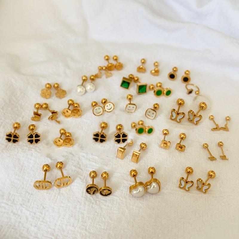 Anting-anting Gancu Skru, Reka Bentuk Indah, Diperbuat daripada ...
