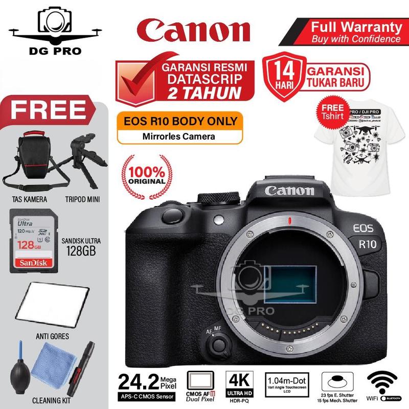 Canon EOS R10 Body Only Mirrorless Camera EOS R 10 BO - Garansi Resmi ...