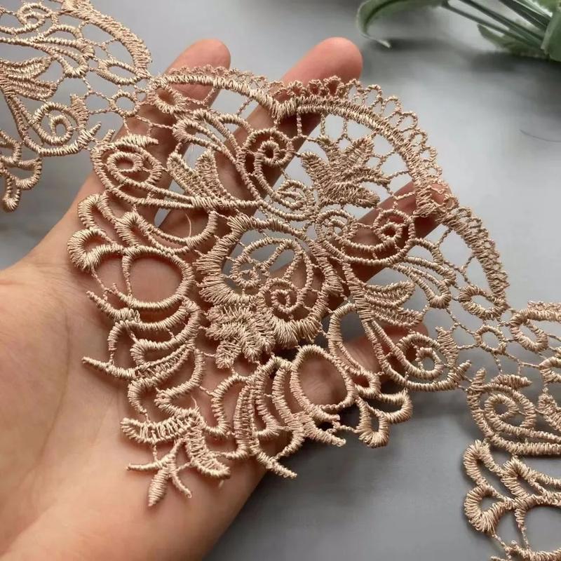 1 Meters Flower Brown 130 mm Lace Ribbon Trim for Sofa Cover - TikTok ...
