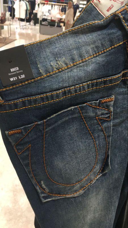 TRUE RELIGION ROCCO BIG T NO FLAP 32IN MEN'S JEANS ORIGINAL - Shop ...