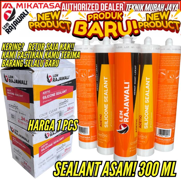 Jual LEM RAJAWALI MIKATASA Lem Silikon ASAM Sealant ACETIC 300ml ...