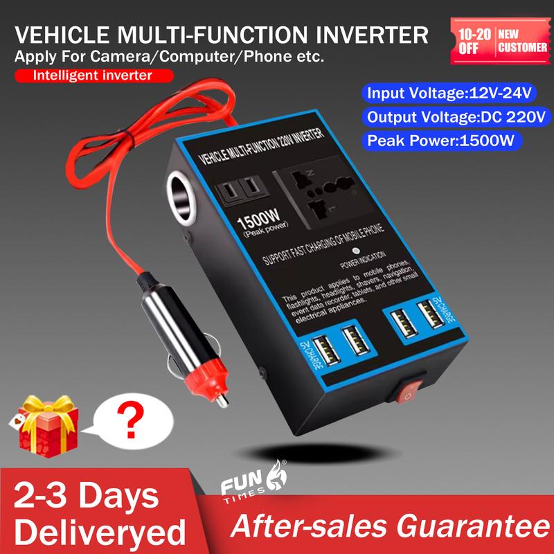 Car Inverter 12V 24V to 220V Power Converter Car Power Inverter ...