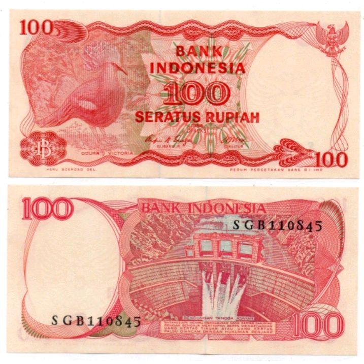 uang kuno kertas indonesia 100 rupiah gouria 1984 - Shop | Tokopedia
