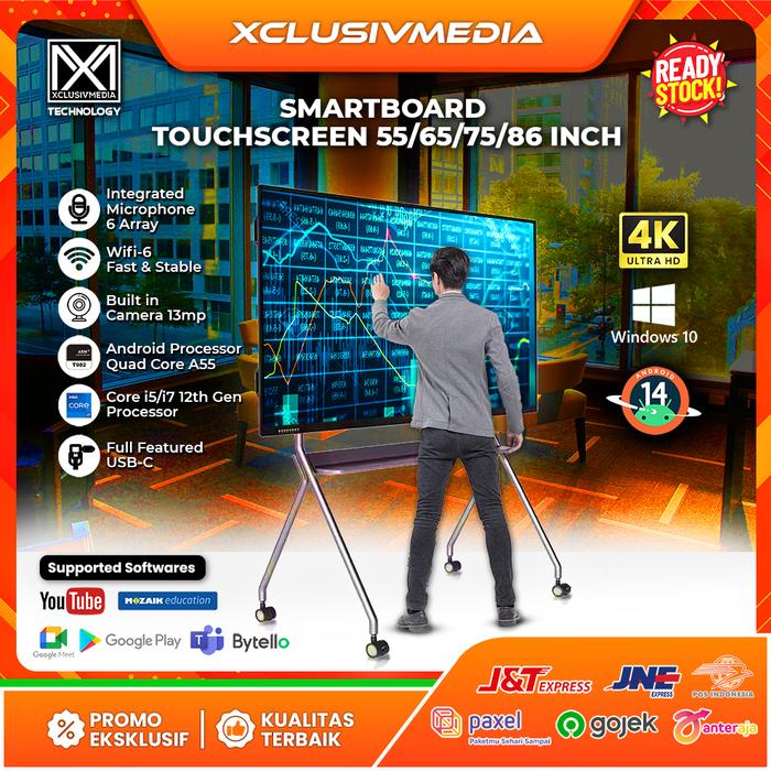 Jual Smartboard IFP Touchscreen 86/75/65/55 Inch Interactive Flat Panel ...