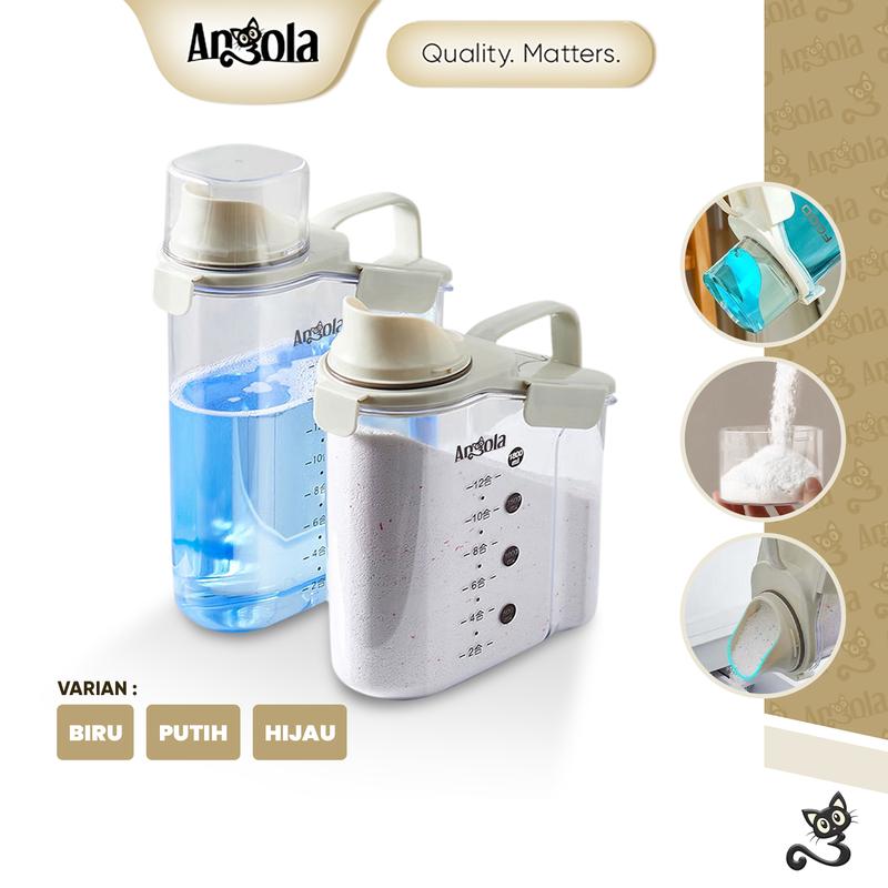 ANGOLA Botol Refill Deterjen Cair/Deterjen Bubuk 2000ML E68 Tempat ...