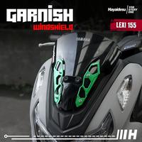Promo Hayaidesu Garnish Windshield LEXI Lx 155 - Full CNC Anodize - Kab ...
