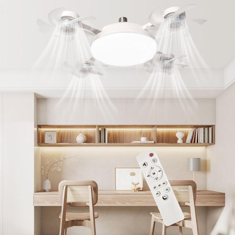 New Drone Fan Light Socket Fan Light with Remote Ceiling Fan - TikTok ...