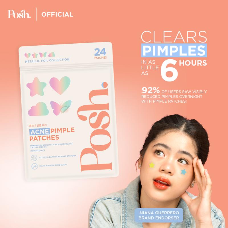 Metallic Foil Pimple Patches 24pcs - Hydrocolloid Salicylic - TikTok ...