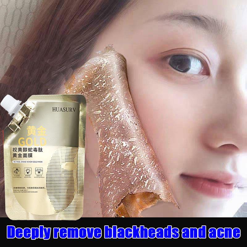 Retinol Snake Venom Gold Mask lightening peel off mask collagen ...