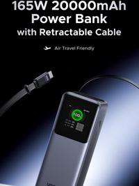 Promo UGREEN Nexode PowerBank 20.000mAh Built-in Retractable Cable Fast ...
