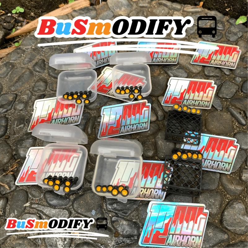 Miniatur Corong 12NOT Bus Telolet basuri Merah Accessoris by - Shop ...