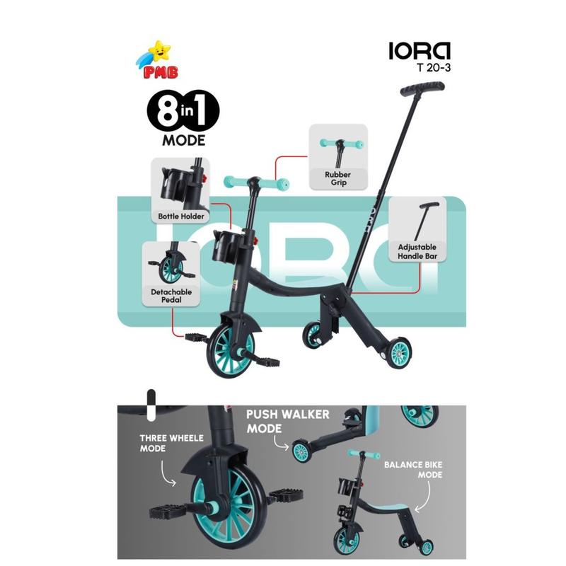 STROLLER SEPEDA ANAK RODA TIGA PMB IORA T-15 // T17 // T18 // T21 ...