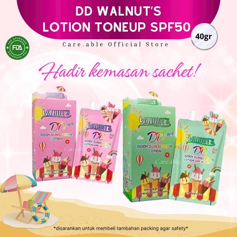 WALNUT’S DD LOTION BODY SUNSCREEN LOTION SPF 50 SACHET (KEMASAN KECIL ...
