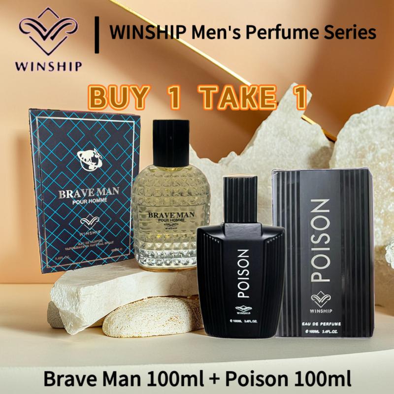 『BUY 1 TAKE 1』WINSHIP Men's Poison Perfume Spray 100ml with Brave ...
