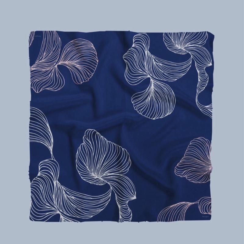 Loxxy.co Dancing Leaves Premium Cotton Voile - TikTok Shop Singapore