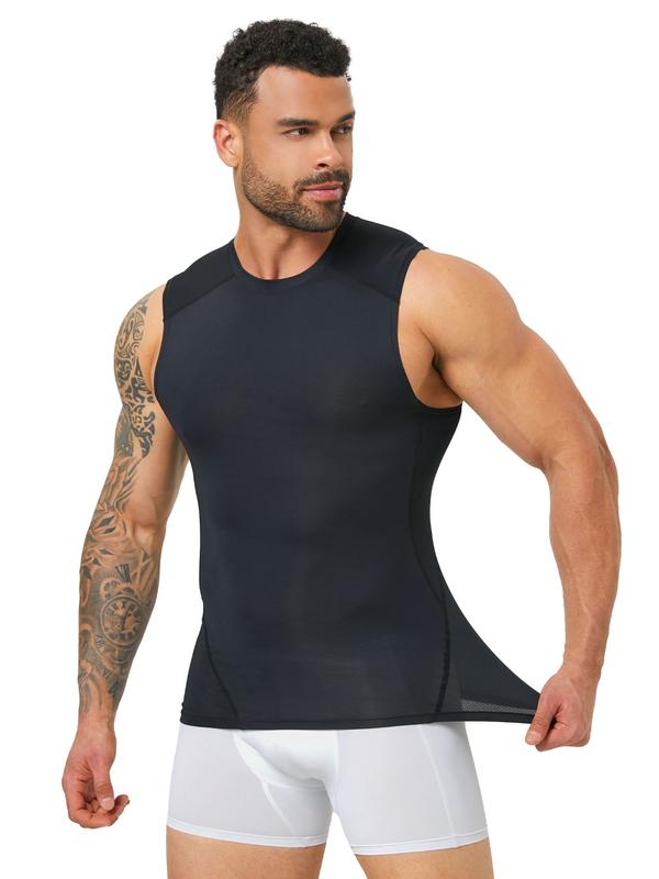 Breathable Men's Compression Shirts GYM Work Out Tank Top,Super ...