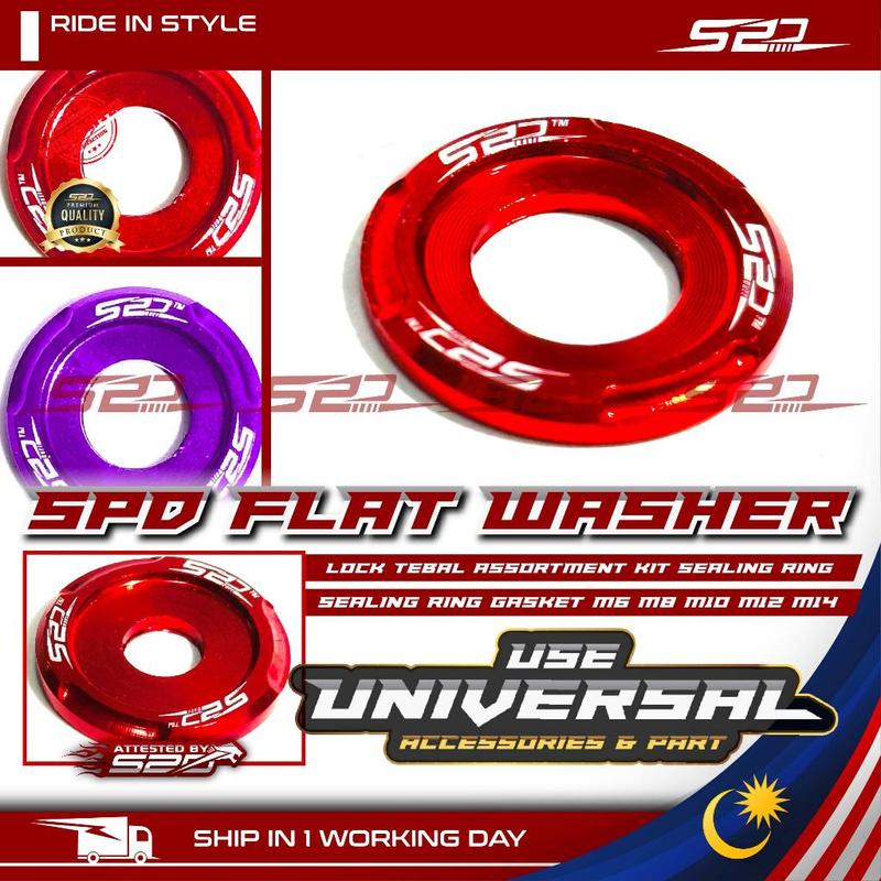 1PCS Flat Washer SPD / S2D Universal Use Lock Tebal Assortment - TikTok ...