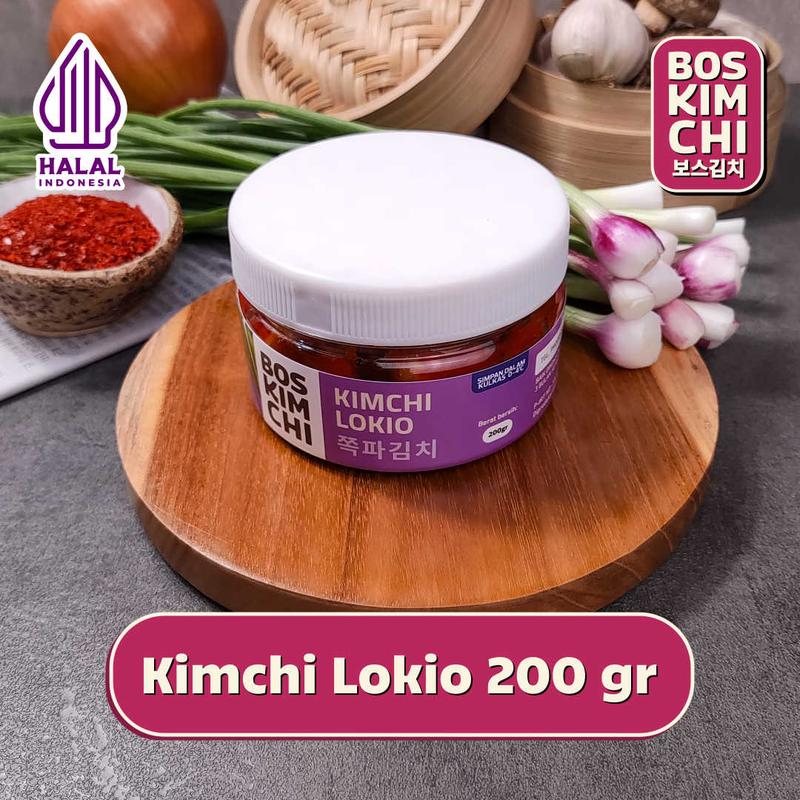 Boskimchi Kimchi Lokio 200 gr Kemasan Toples Kimchi Bawang Jjokpa ...
