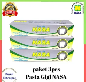 Paket 5 pcs pasta gigi nasa original - penghilang kerak gigi - bau ...