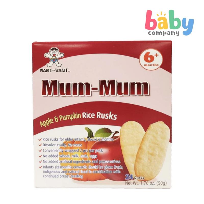 Mum-Mum Rice Rusks 50g - Apple & Pumpkin - TikTok Shop Philippines