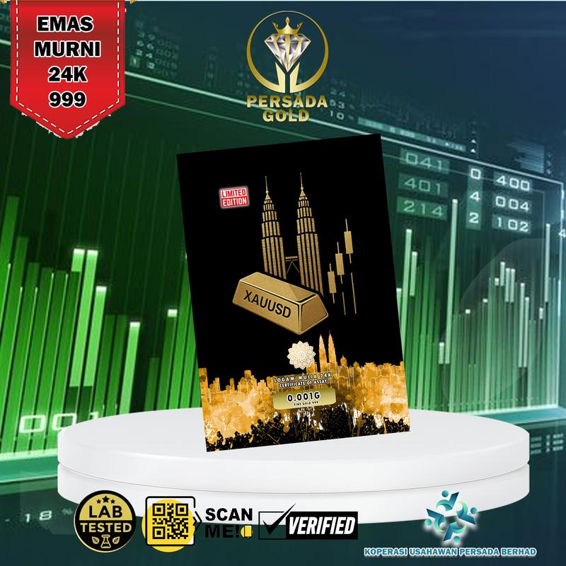 PERSADAGOLD EMAS TULEN 999/24K EDISI XAUUSD 1PCS - TikTok Shop Malaysia