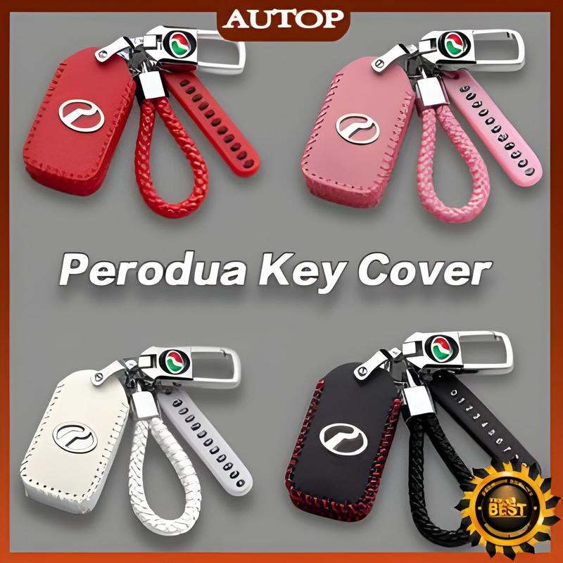 Perodua Leather Car Key Cover Case MYVI BEZZA AXIA ARUZ ATIVA ALZA ...