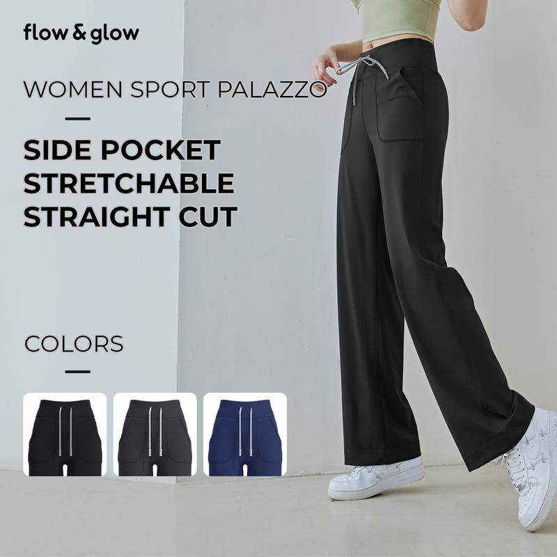 FLOW & GLOW Women's Sport Palazzo Pants WPA001 - TikTok Shop Malaysia