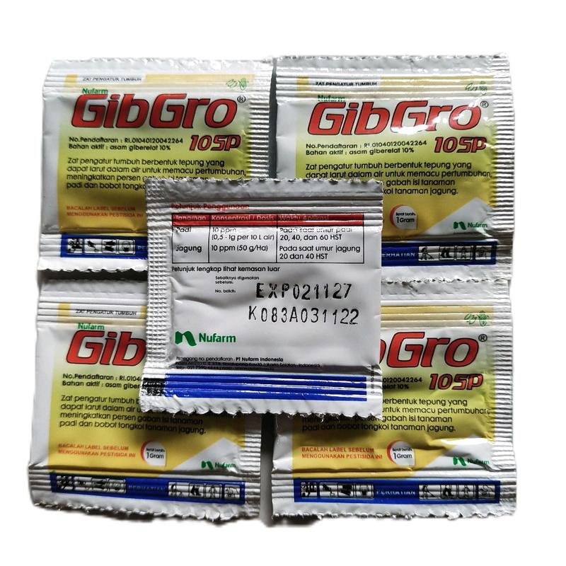 GibGro 10 sp 1 gram paket 5 sacet, zat pengatur tumbuh untuk - Shop ...