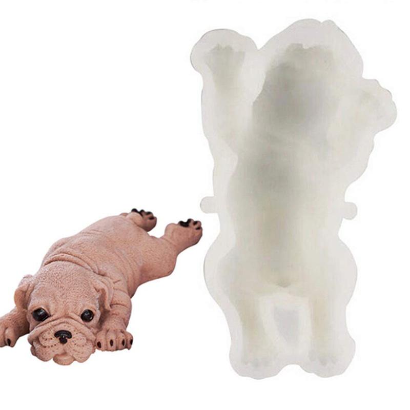 Cute 3D Shar Pei Dog Shaped Silicone Ice Cream Mold Mousse Cake ...