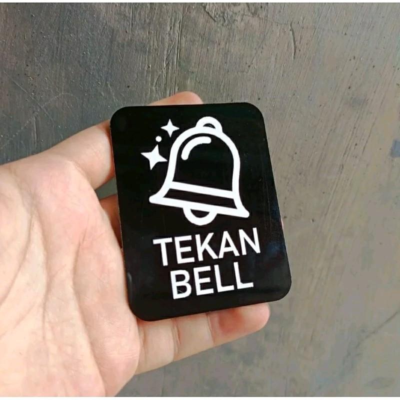Akrilik Tekan Bell/Sign Akrilik Tekan Bell - Shop | Tokopedia
