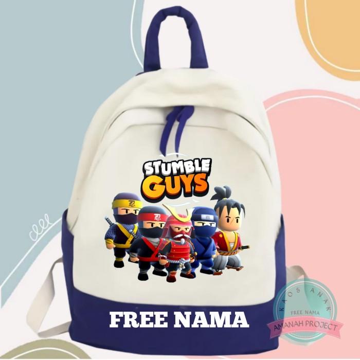 TAS RANSEL BACKPACK ANAK SEKOLAH CUSTOM GAMBAR STUMBLE GUYS UNISEX ...
