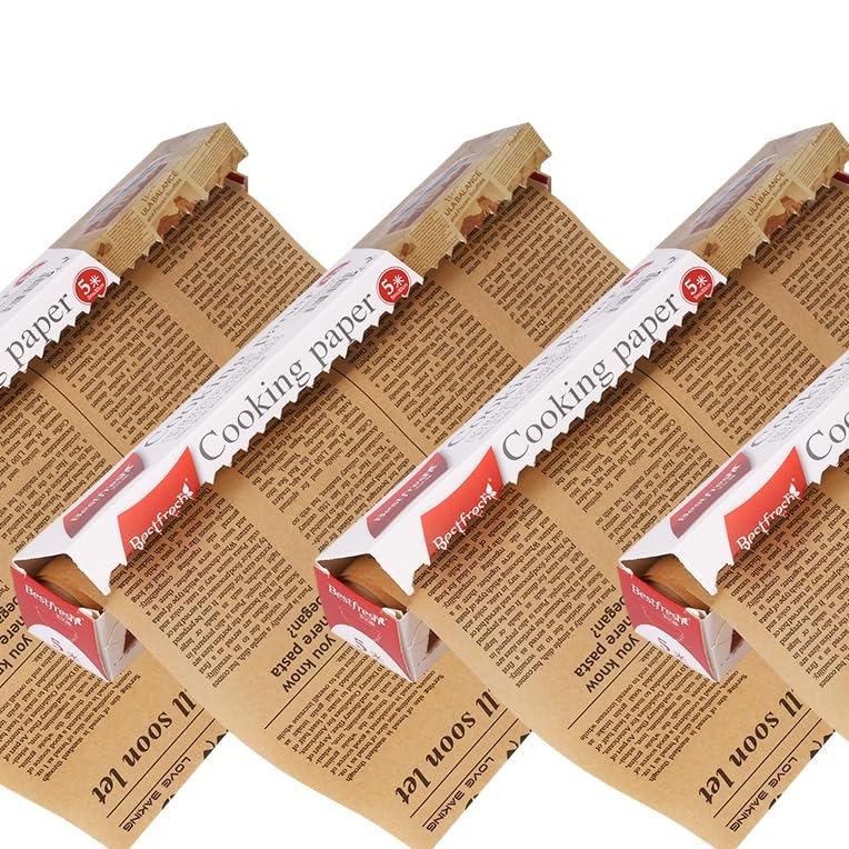 Parchment Paper Roll, Non-Stick Waterproof Greaseproof High Temperature ...