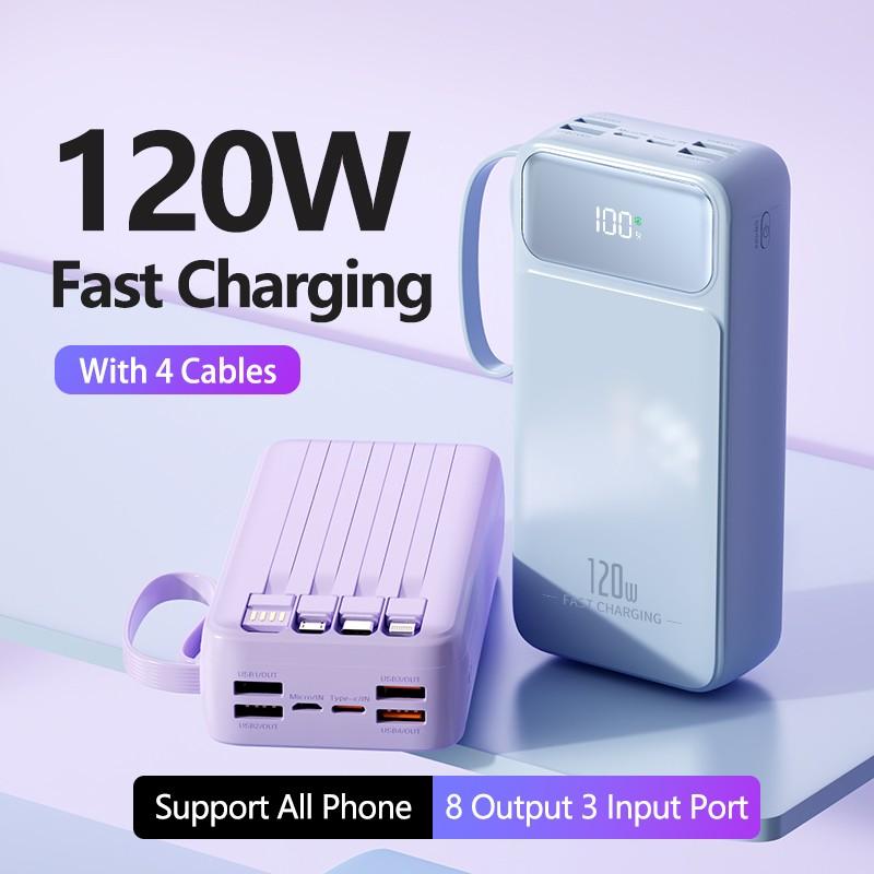 Yisen Macaroon 60000mAh 120w Super Fast Charging PD20W Built - TikTok ...