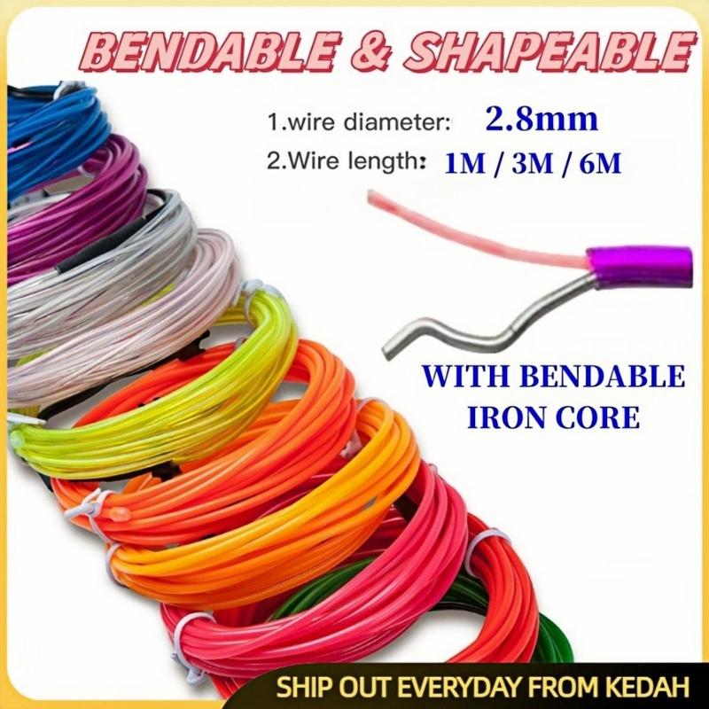 EL Wire Neon Light Custom Word LED Light - 2.8mm Diameter 1M/3M/6M ...