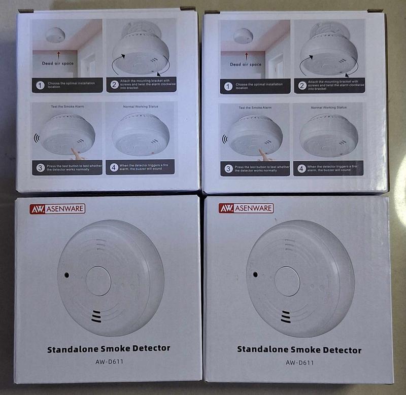 Asenware Smoke Detector Standalone FDAS AW-D611 Battery - TikTok Shop ...