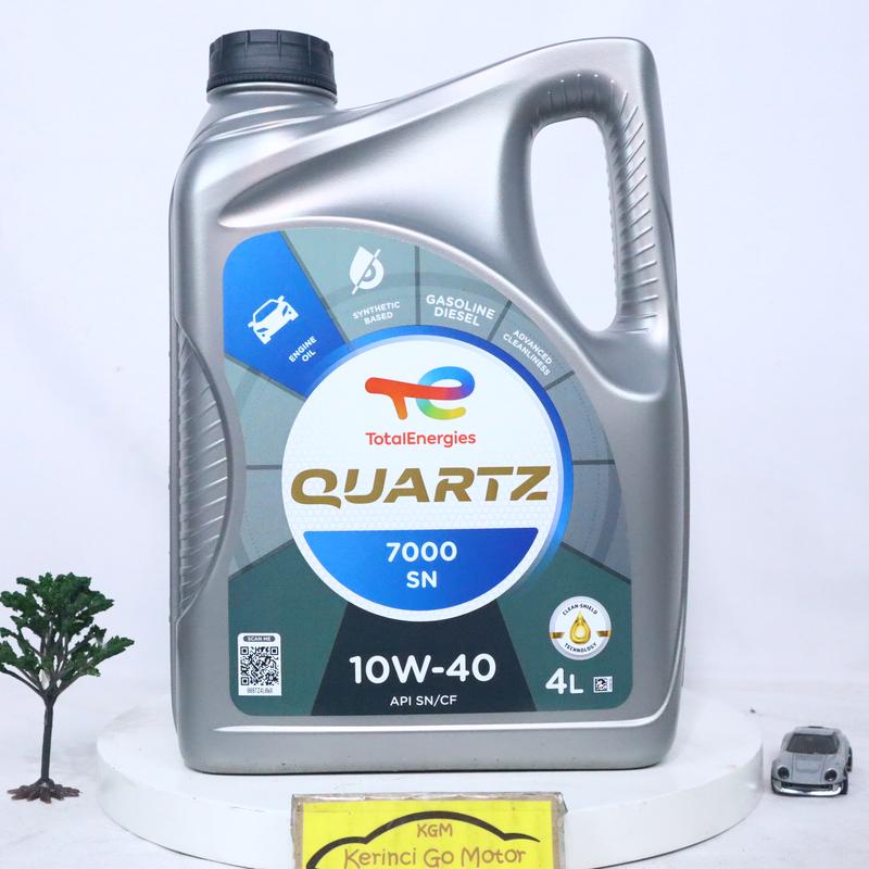 Total Quartz 7000 SAE 10W-40 4 Liter Api Service SN/CF Oli Mobil - Shop ...