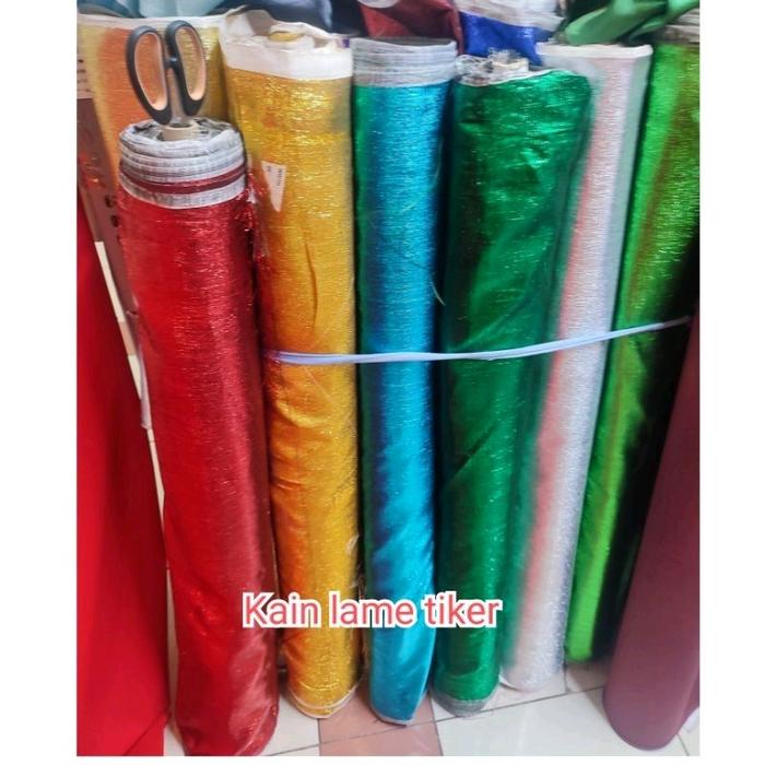 Jual Kain lame Tikar metalik / bahan baju Tari lame metalik tiker (hrg ...