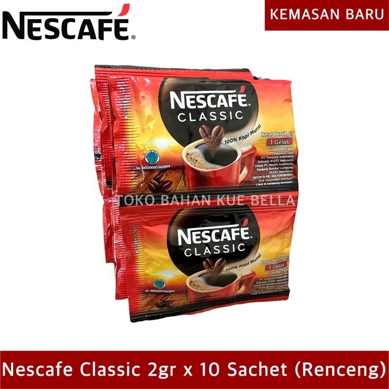 NESCAFE CLASSIC 2 Gr Sachet 1 Renceng - Shop | Tokopedia