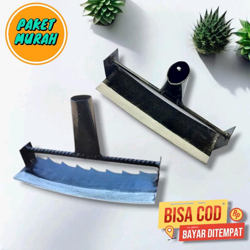 Paket 2 Pcs Alat Garuk Rumput Gulma Asli Full Besi 2 In 1 - Cangkul ...